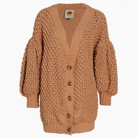 FARM Rio | Sweaters | Farm Rio Handmade Dot Cardigan | Poshmark